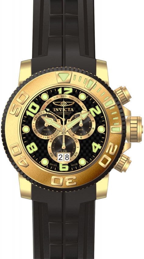 Invicta Men's Sea Hunter Black Dial Black Silicone - 0415 — Time After Time