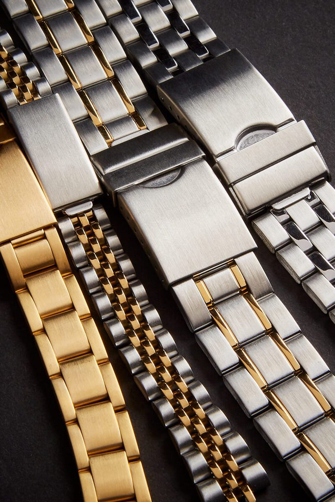 Men's Mesh 18-22mm Watch Band, Adjustable Wrapped Link Watch Strap ...